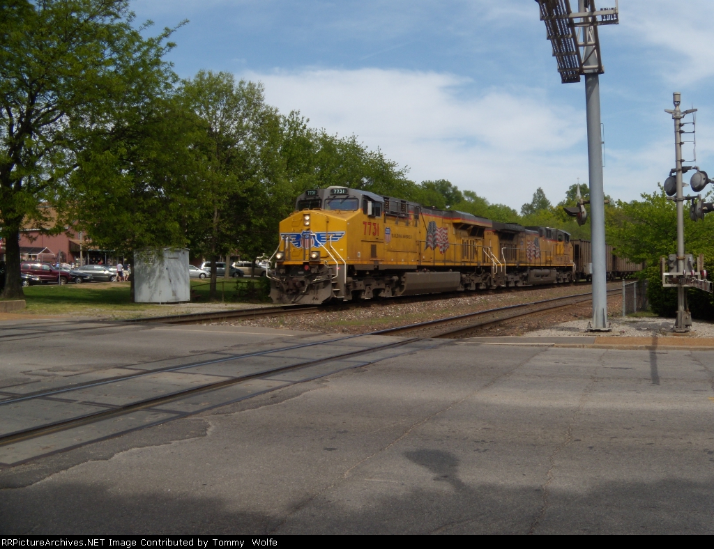 UP 7731 gevo leads coal at kirkwood